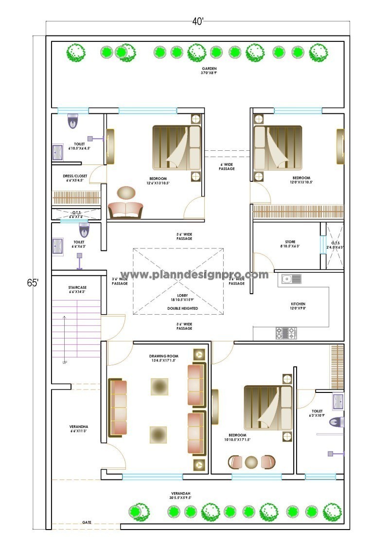 3 BHK Apartment Layout - Autocad DWG File